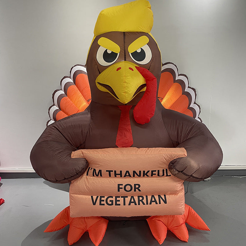 Thanksgiving Turkey Outdoor decoration Glow celebration party props ga ...