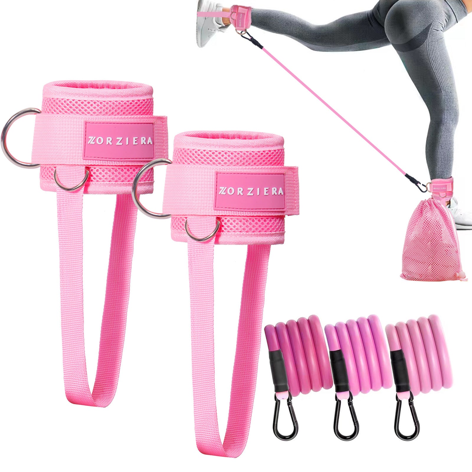 Home Rack Ankle Buckle Elastic String Leg Practice Fitness Resistance ...